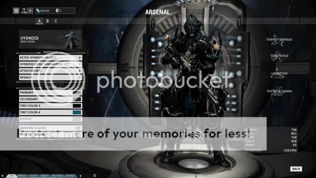 Hydroid Colours - Players helping Players - Warframe Forums