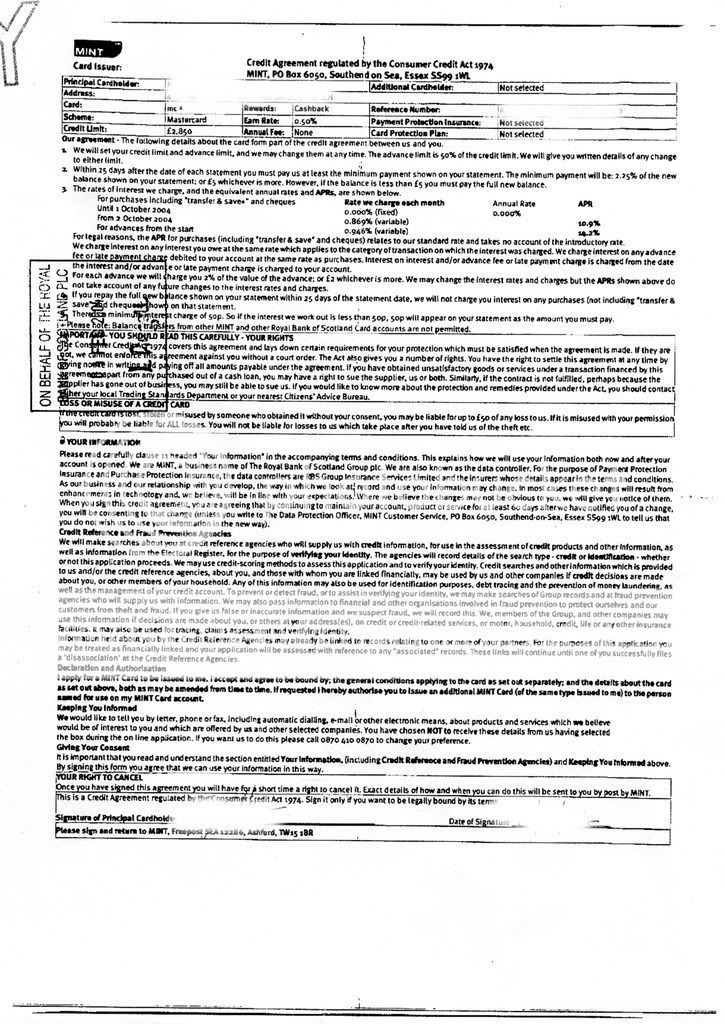 kennyruss v MINT - Debt advice – general issues - National Consumer Service